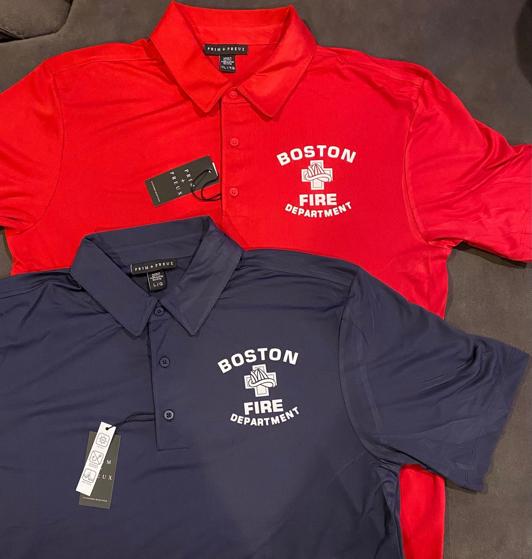 Boston Fire Drifit Polo - Etsy