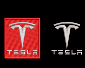 4 sizes-Machine Embroidery Design Tesla Logo embroidery Embroidery ...