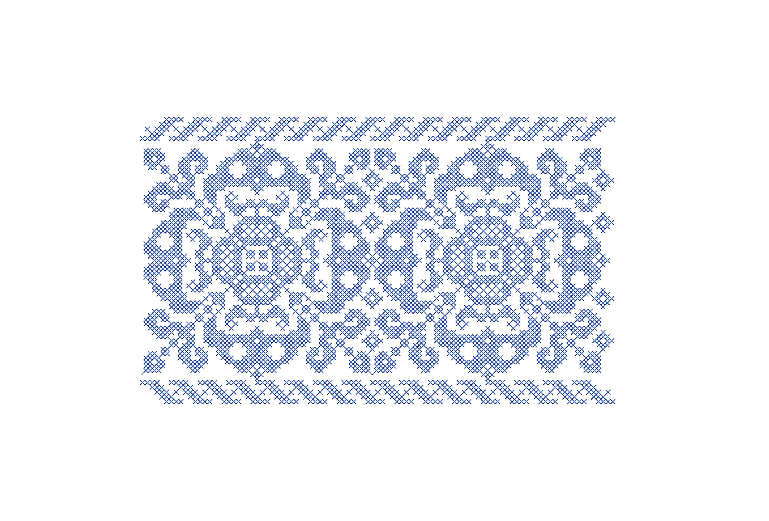 Geometric Border Cross Stitch Embroidery Machine Design used - Etsy UK