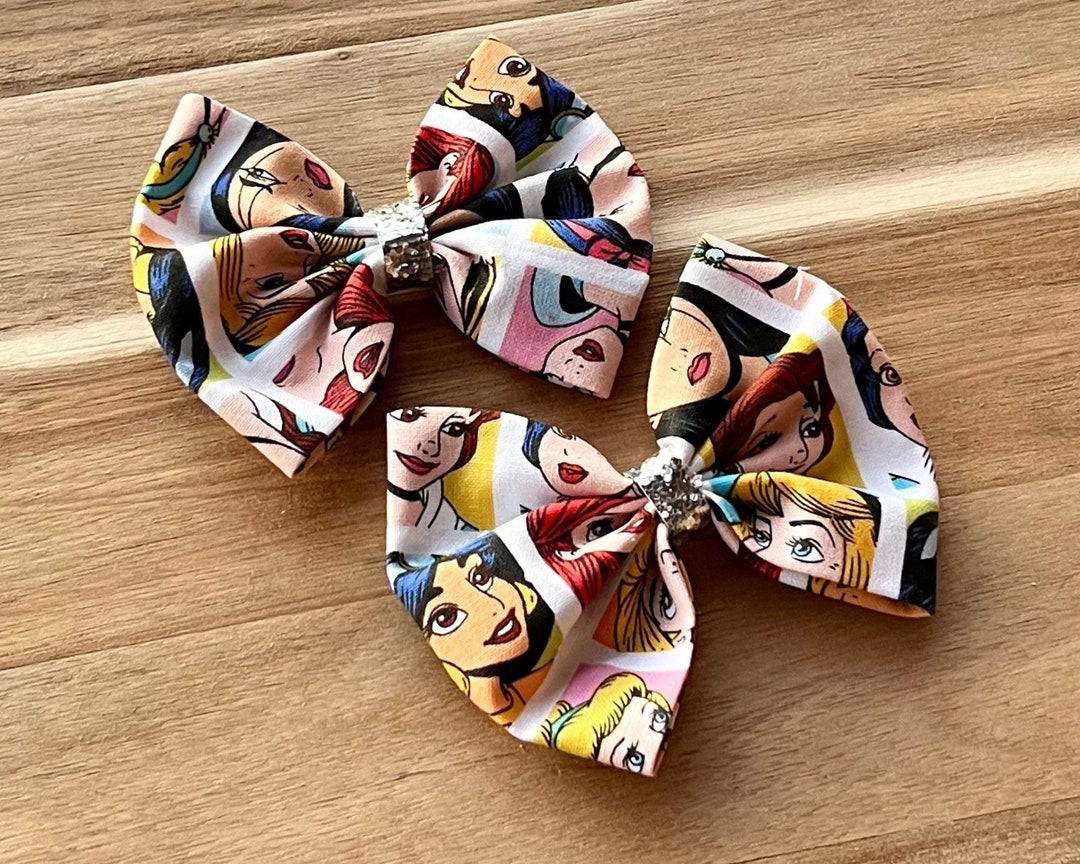 Disney Princess Bows, Birthday Bow, Girls Bows, Newborn Headband - Etsy