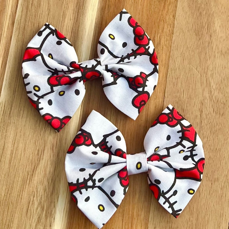 Hello Kittys Hair Bow - Etsy