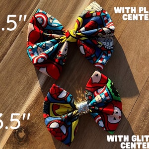 Spider Man Hair Bow, Pigtail Bows Girls Bows, Womans Bow, Newborn ...