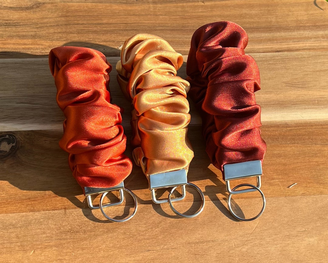 Fall Key Fobs, Scrunchie Keychains, Car Accessories, Diaper Bag Clip - Etsy
