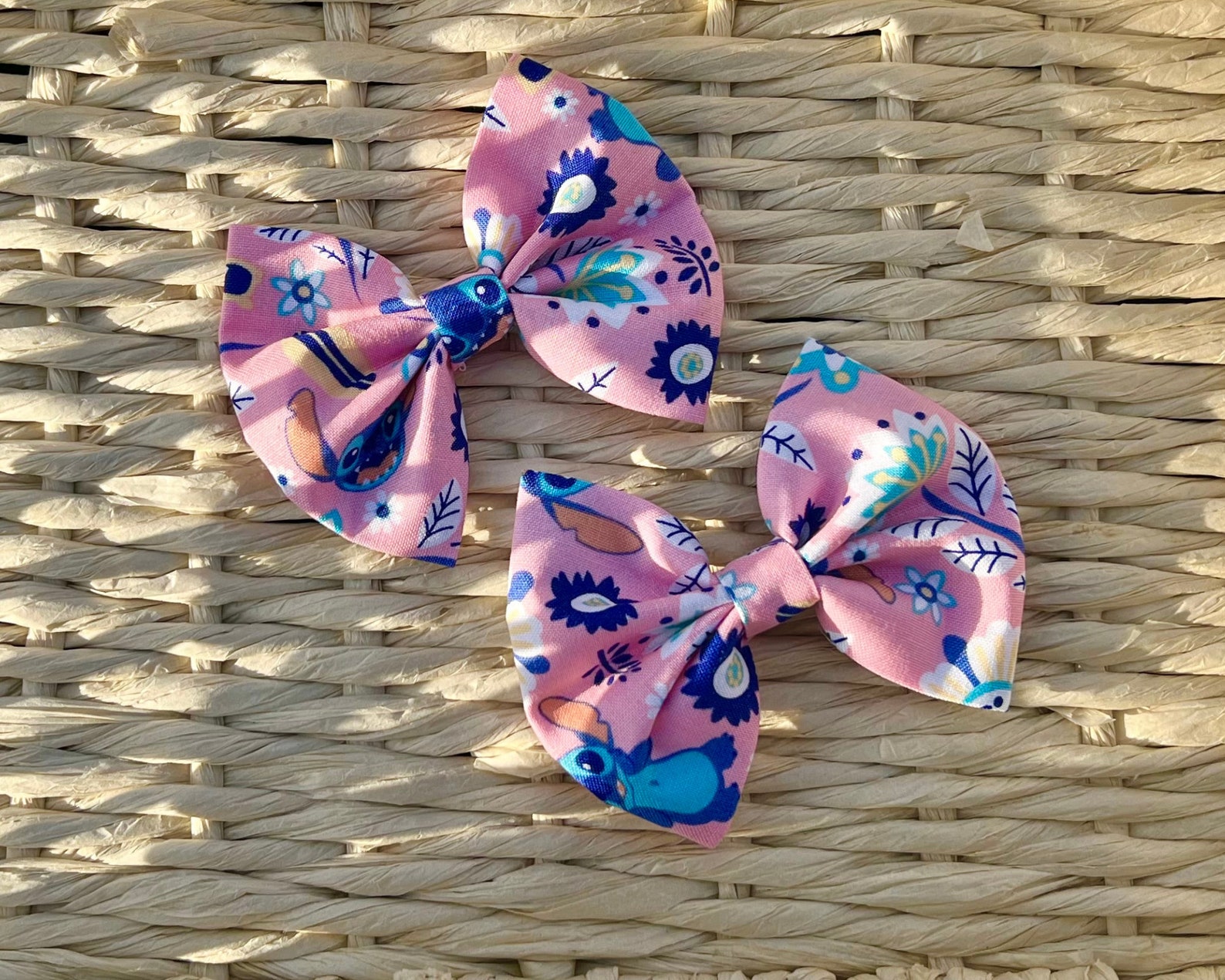 Stitch Hair Bows, Pigtail Hair Bow, Bows for Girls, Lilo and Stitch ...