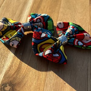 Spider Man Hair Bow, Pigtail Bows Girls Bows, Womans Bow, Newborn ...