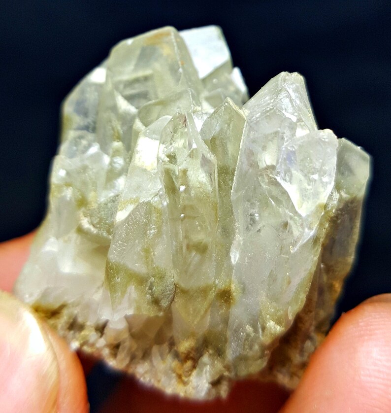 Extraordinary Well Terminated Rough Natural Ghost Quartz Crystals Bunch ...