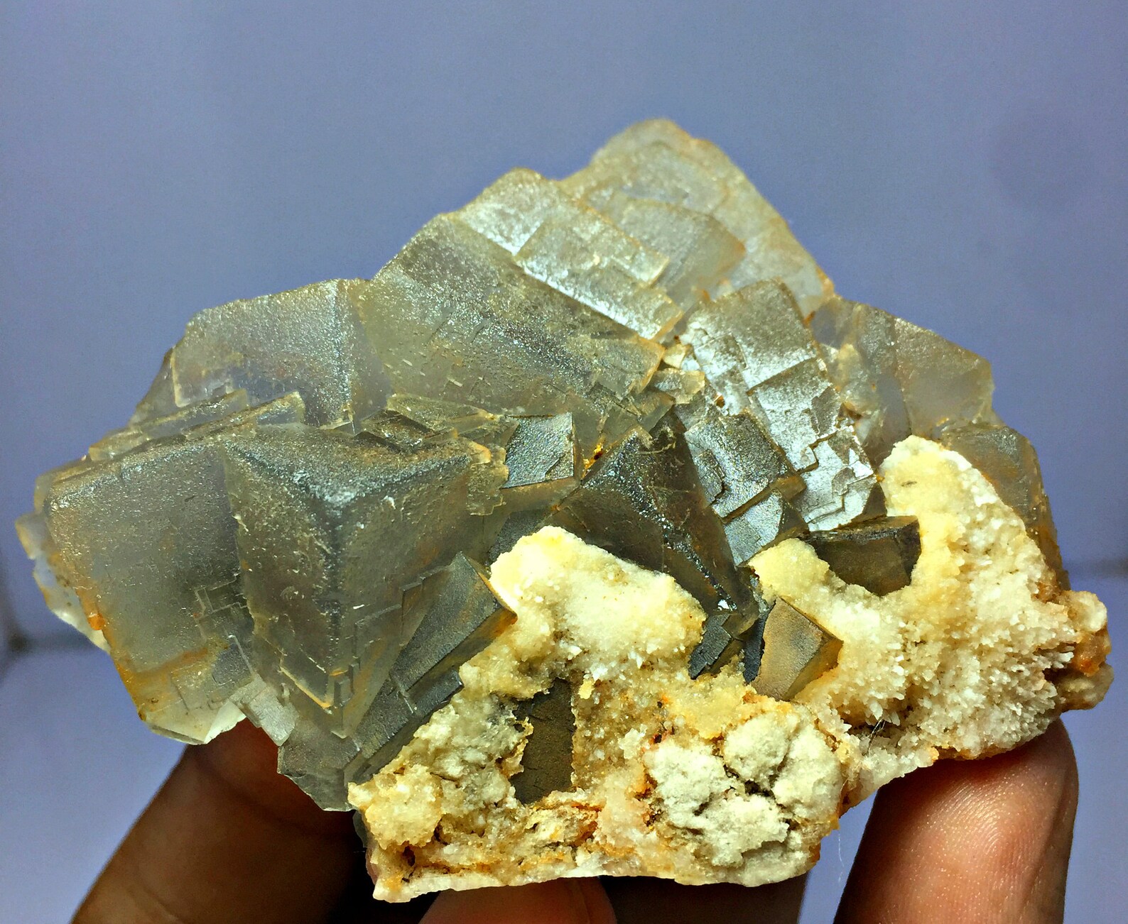 143.0 Gm Rare Superb Grey Natural Fluorite With White Top - Etsy