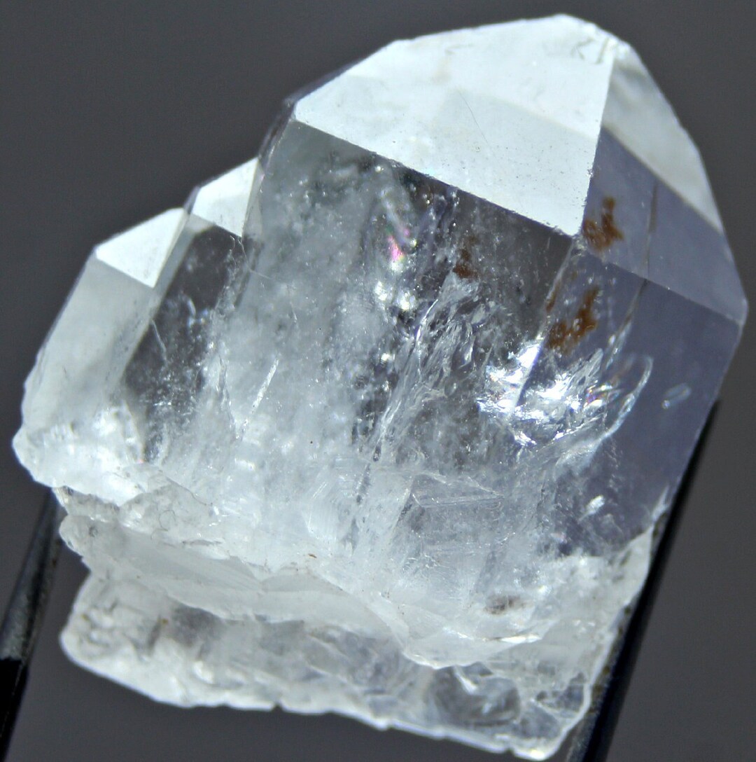 Faden Quartz Tri Crystal Specimen: Double Terminated Transparent Quartz ...