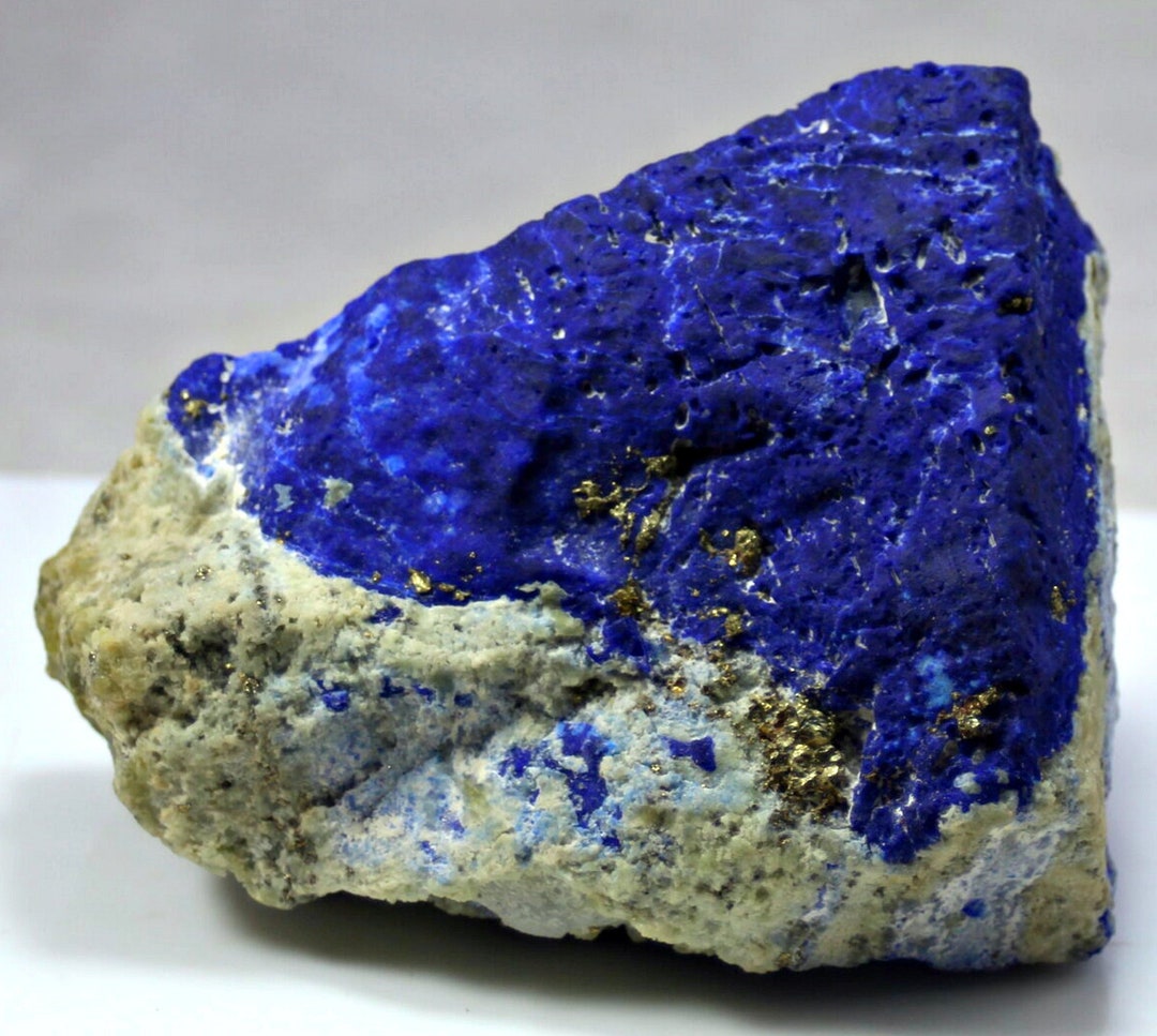 482.0 Gm Rare Blue Lazurite With Phlogopite Crystals Cluster Specimen ...