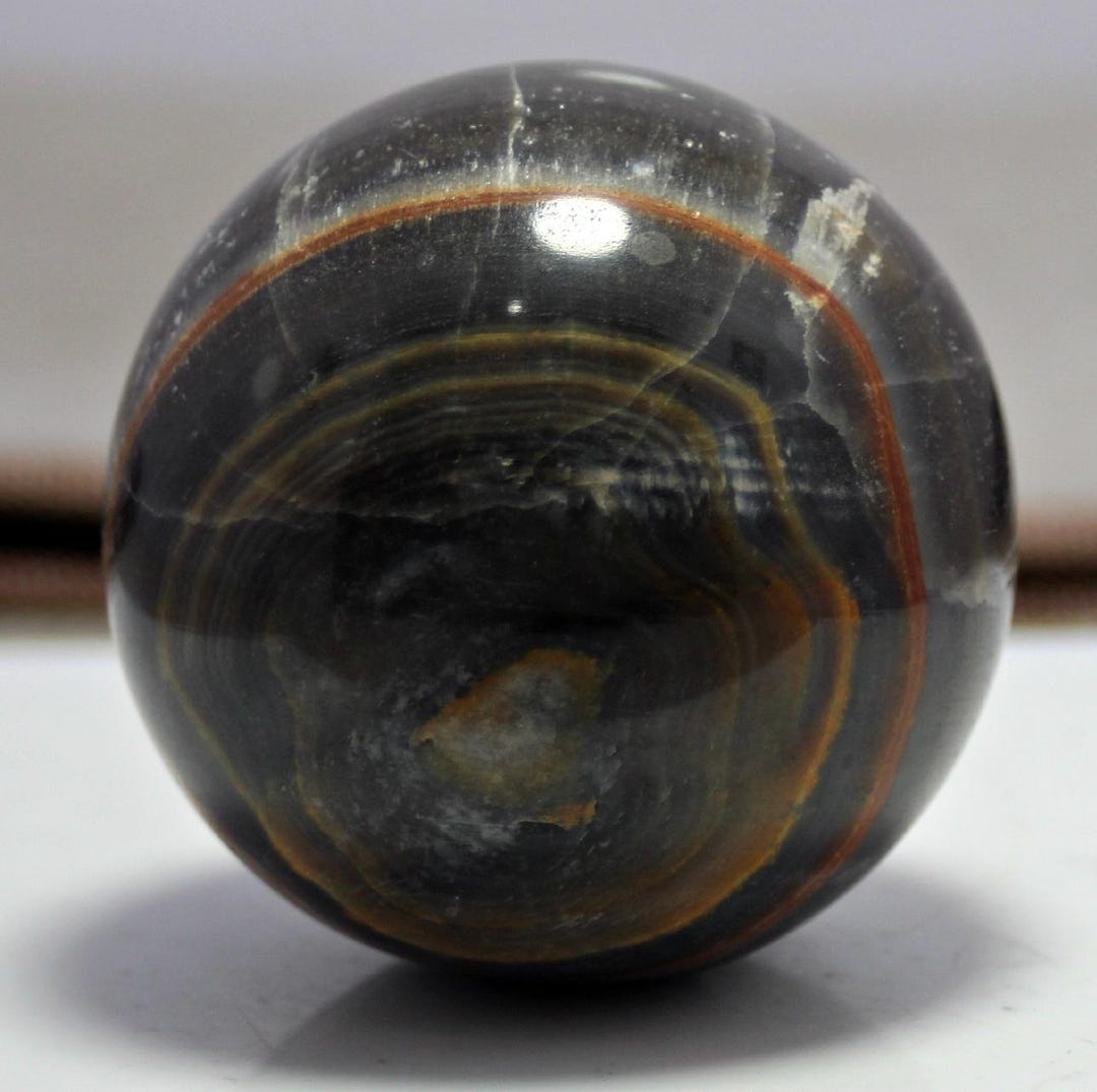 Polished Chocolate Calcite Ball: Natural Gemstone Decor - Etsy