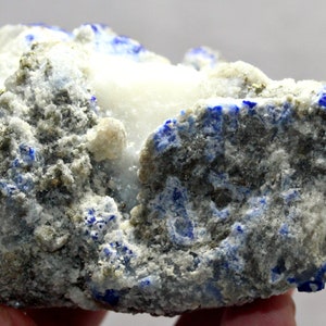 431.0 GM Blue Lazurite With Phlogopite & Golden Pyrite Crystals Cluster ...