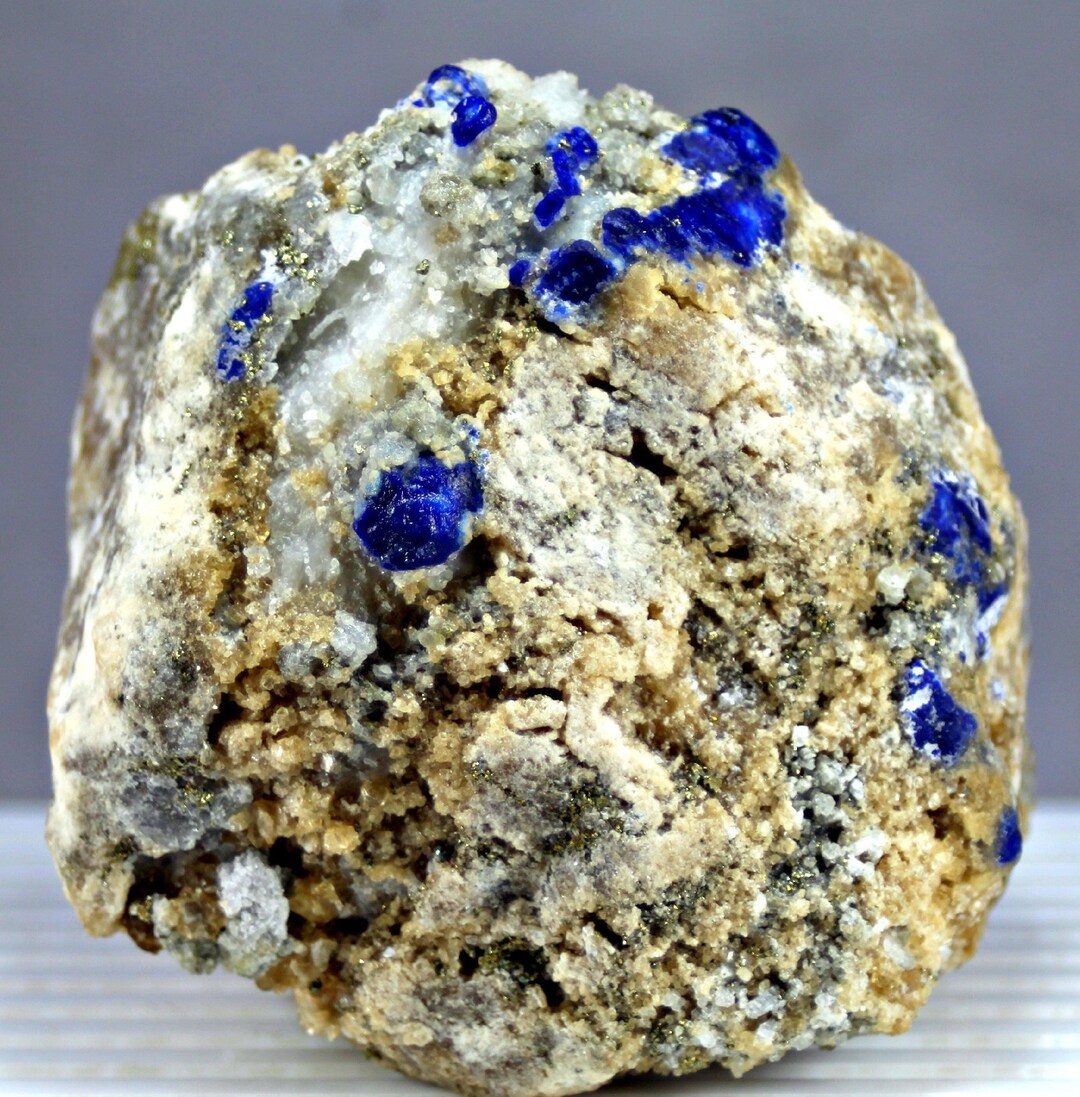 532.0 Gm Blue Lazurite Crystals Specimen - Florescent Eye Catching ...
