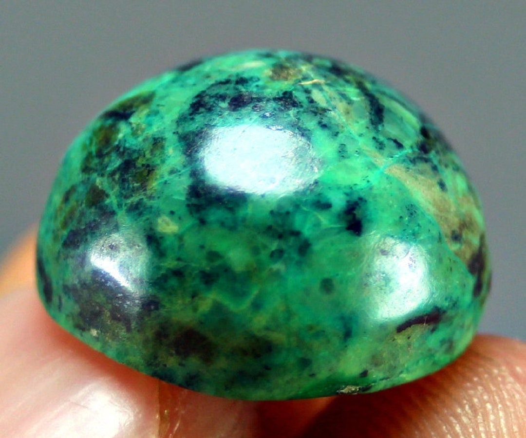 12.50 CT Rare Green Chrysocolla Cabochon - Eye Catching Natural ...
