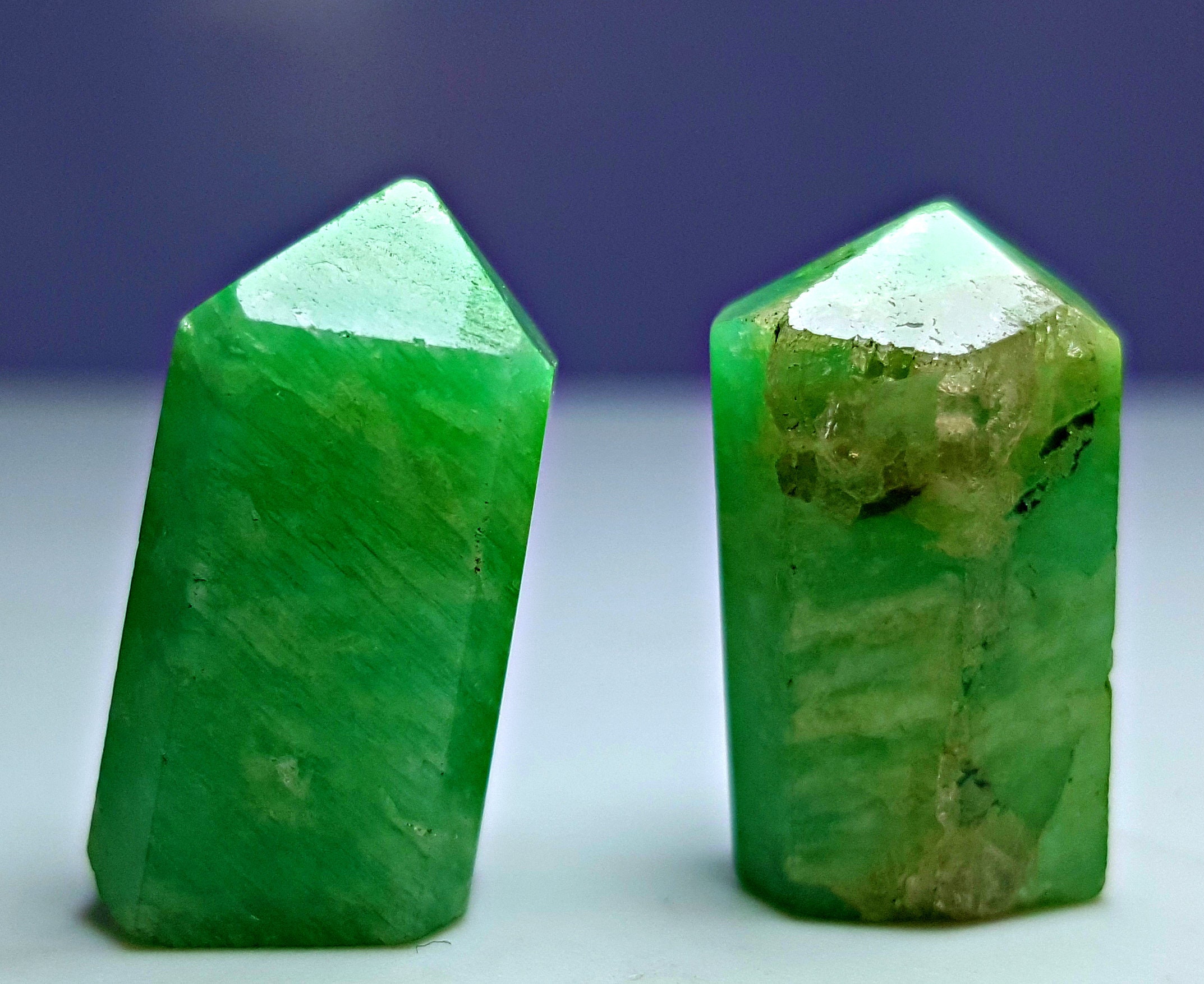 Emerald Crystal Necklace - Etsy