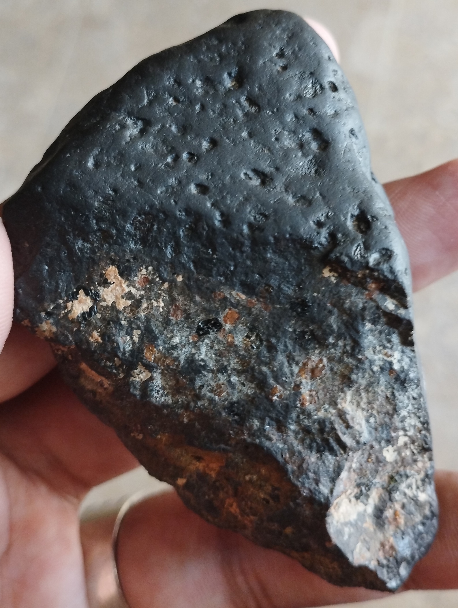 113.0 Gm Genuine Meteorite - Iron Olivine Meteorite With Unknown Metals ...