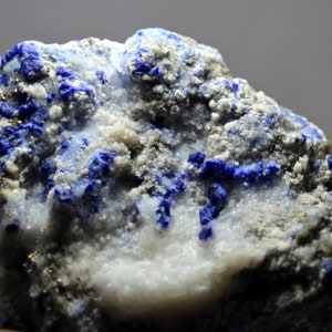 431.0 GM Blue Lazurite With Phlogopite & Golden Pyrite Crystals Cluster ...
