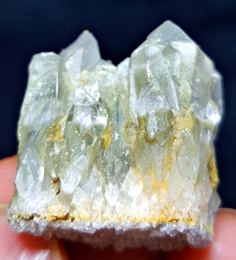 Extraordinary Well Terminated Rough Natural Ghost Quartz Crystals Bunch ...