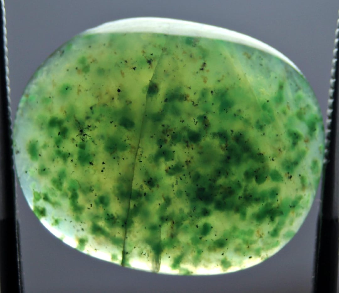 Amazing Solar Hydrogrossular Garnet Cabochon 22.0 Ct Natural Oval Cut ...