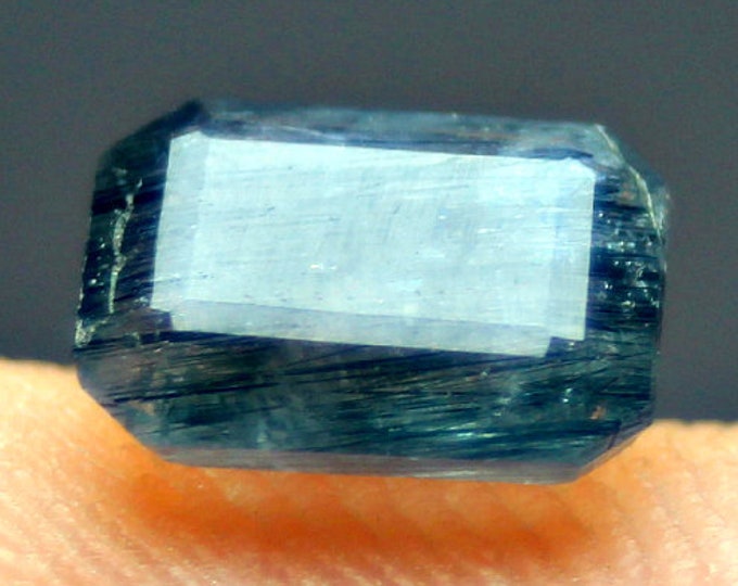 1.50 Ct Rare Blue Rutilated Quartz Emerald Cut Loose Gemstone for Rings ...