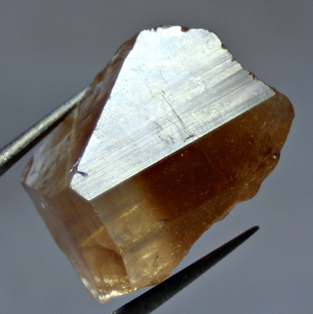 132.0CT Full & Well Terminated Transparent Natural Golden Topaz Crystal ...