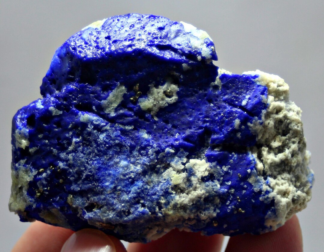 264.0 CT Rare Blue Lazurite Crystals Specimen - Florescent Eye Catching ...