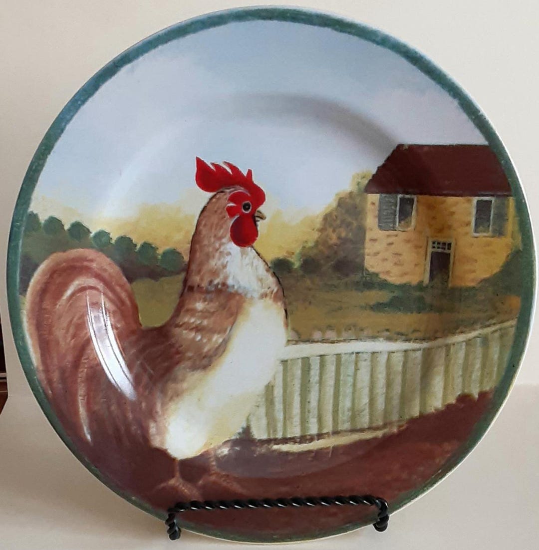 Block Country Farm Plates by Gear 8" Dessert/salad/deco Plates - 3 ...