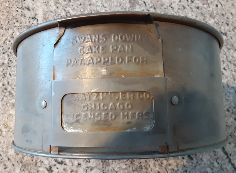 Swans Down Cake Flour Tube Pan 1920s Patent Pending - Etsy