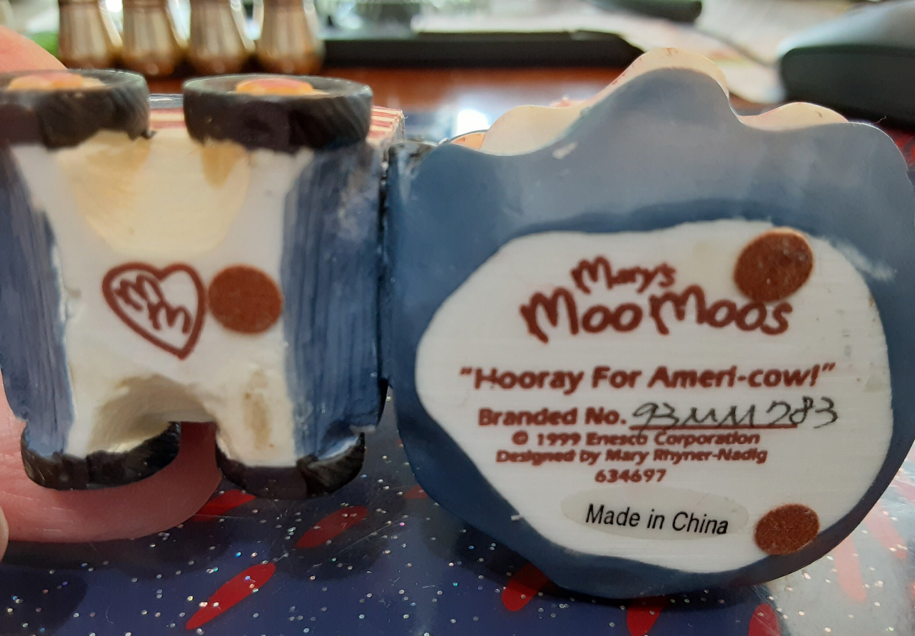 Mary's Moo Moos hooray for Ameri-cow Enesco - Etsy