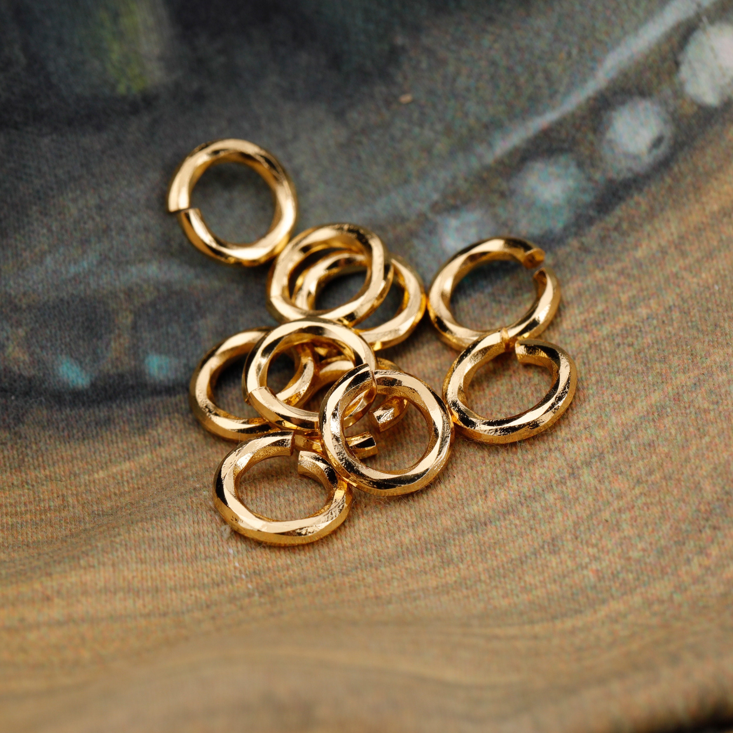 Brass Jump Ring With Cut Surface Open Rings for Necklaces - Etsy