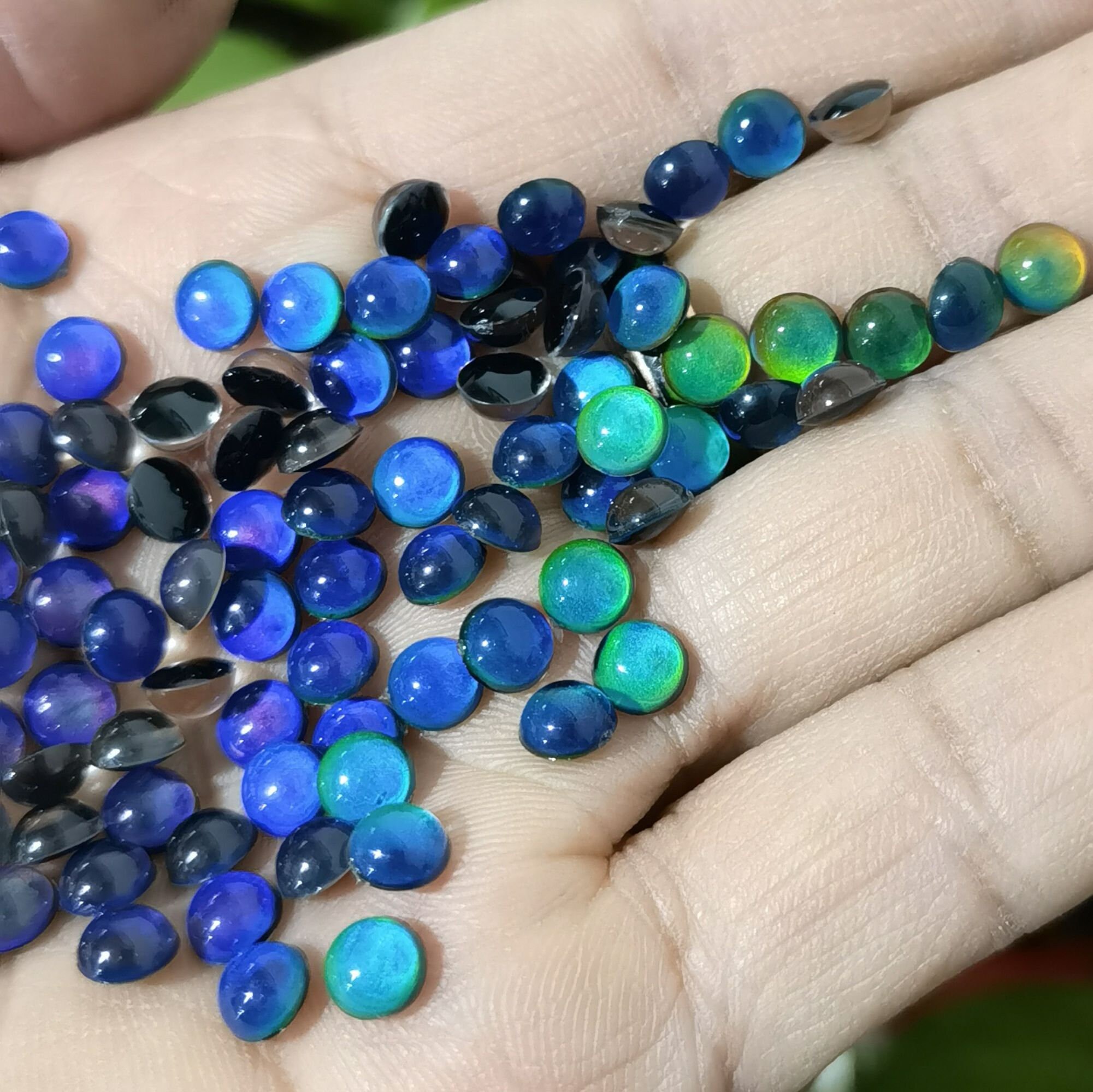 Mood Stones Round Shape Color Change Mood Cabochon For DIY | Etsy