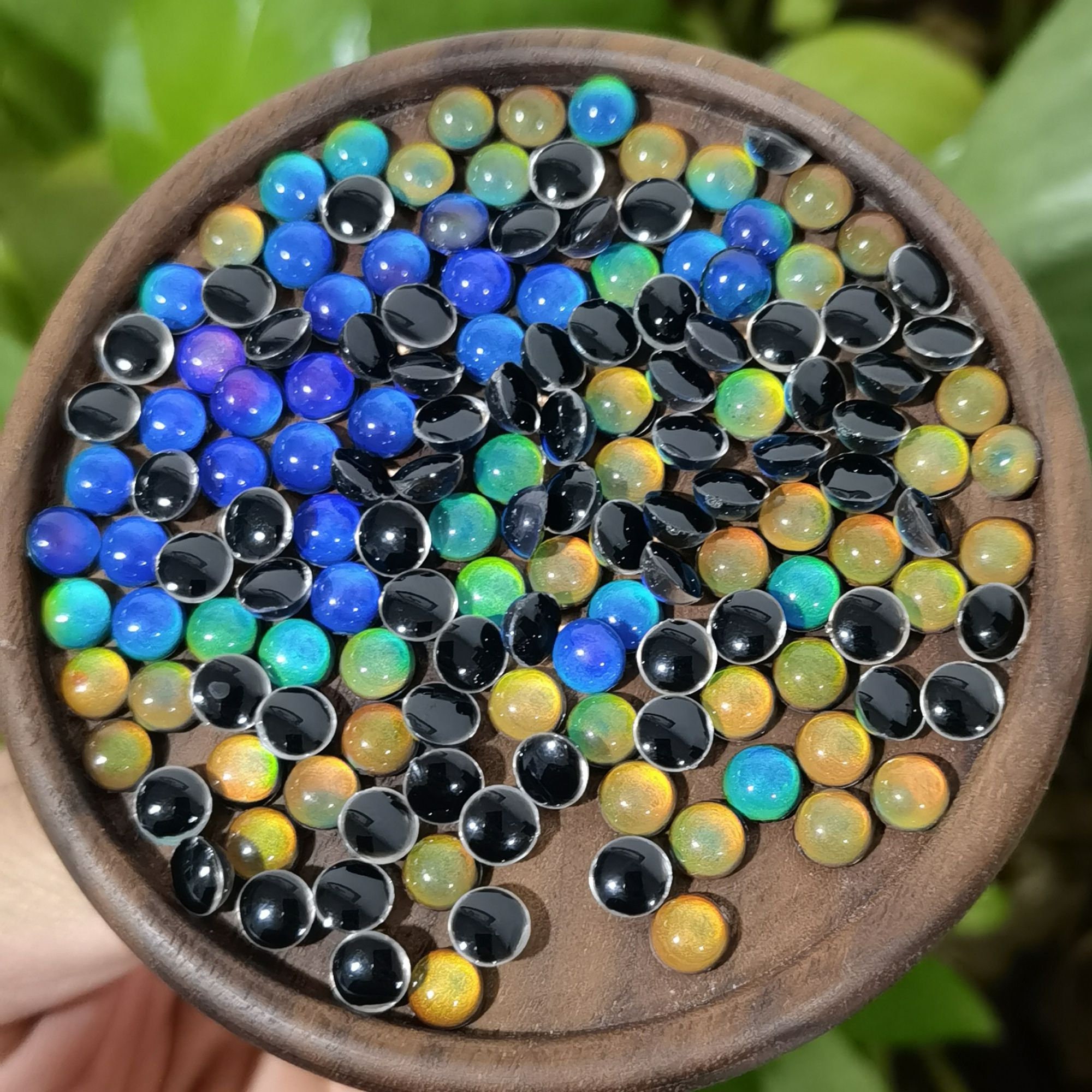 Mood Stones Round Shape Color Change Mood Cabochon For DIY | Etsy
