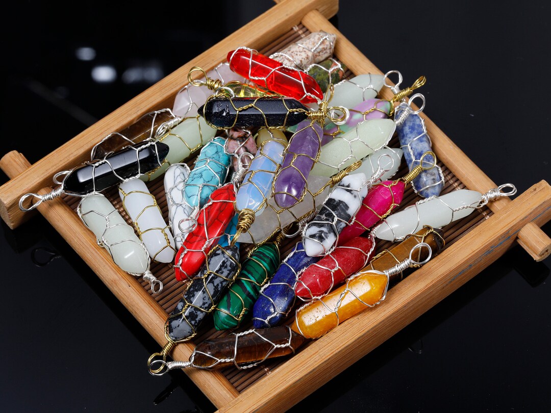 Hexagonal Natural Quartz Crystal Pendant Handwrapped Quartz - Etsy