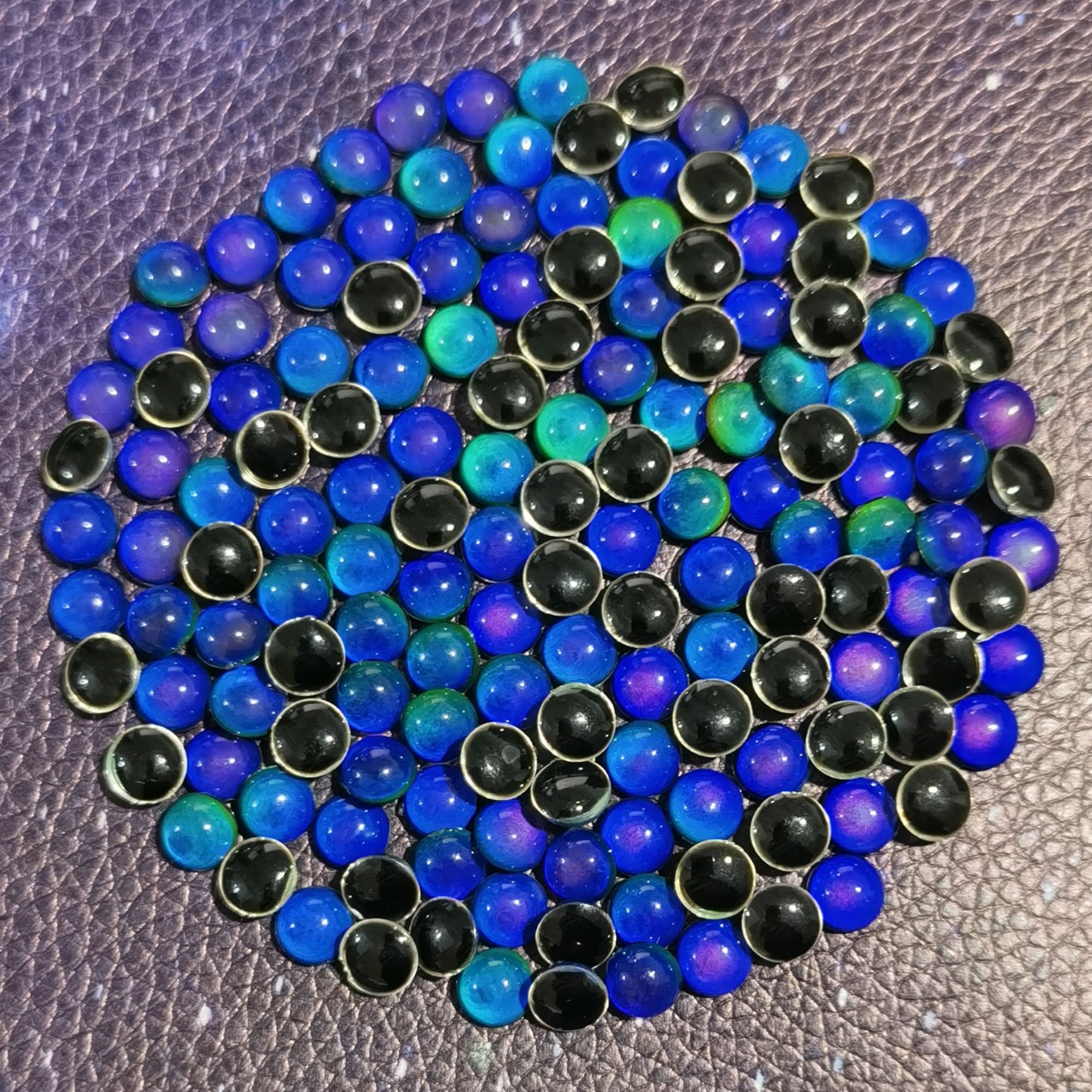 Mood Stones Round Shape Color Change Mood Cabochon For DIY | Etsy
