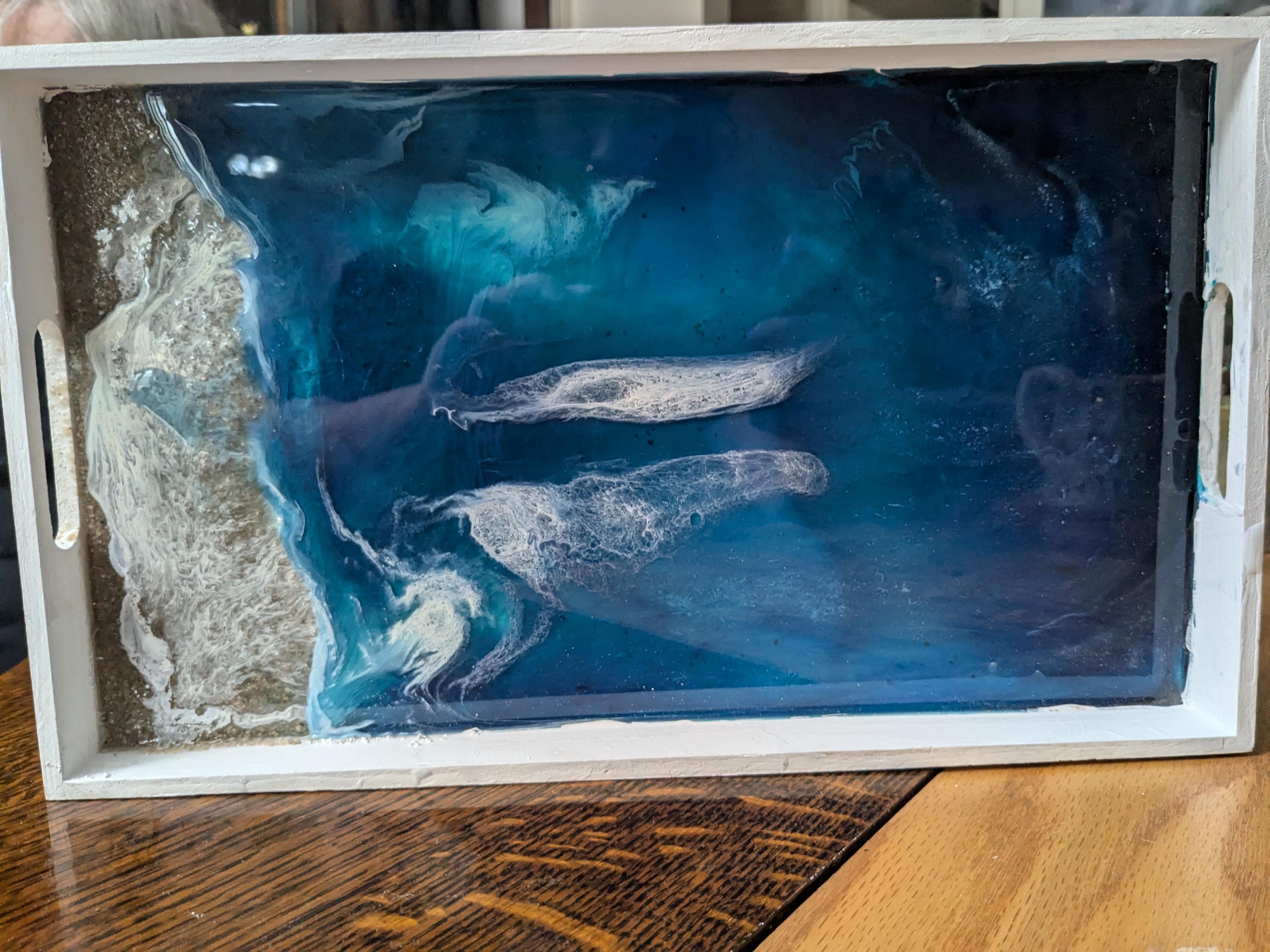 Ocean Resin Pour Tray - Etsy