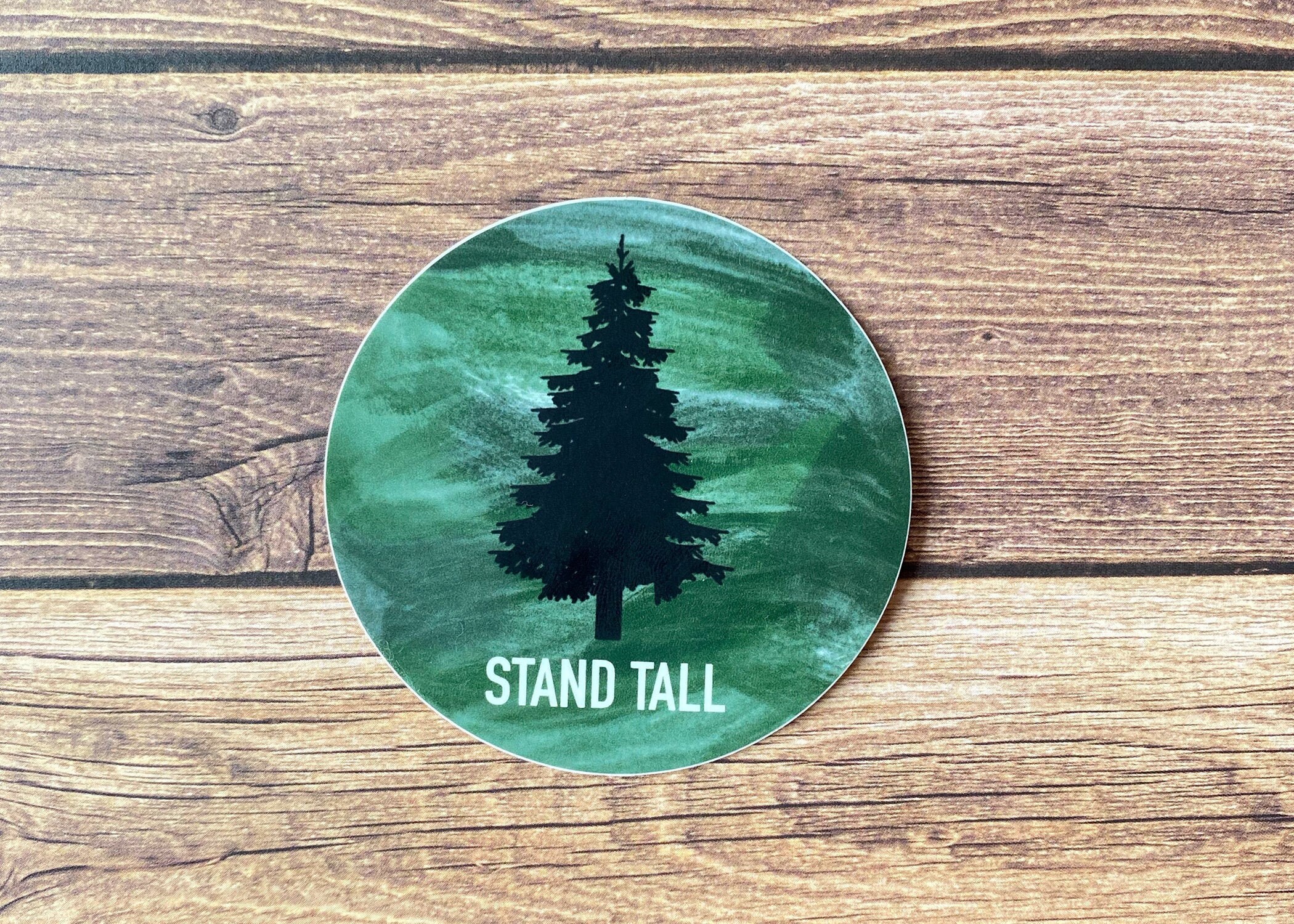 Stand Tall Vinyl Sticker Tree Sticker Laptop Sticker - Etsy
