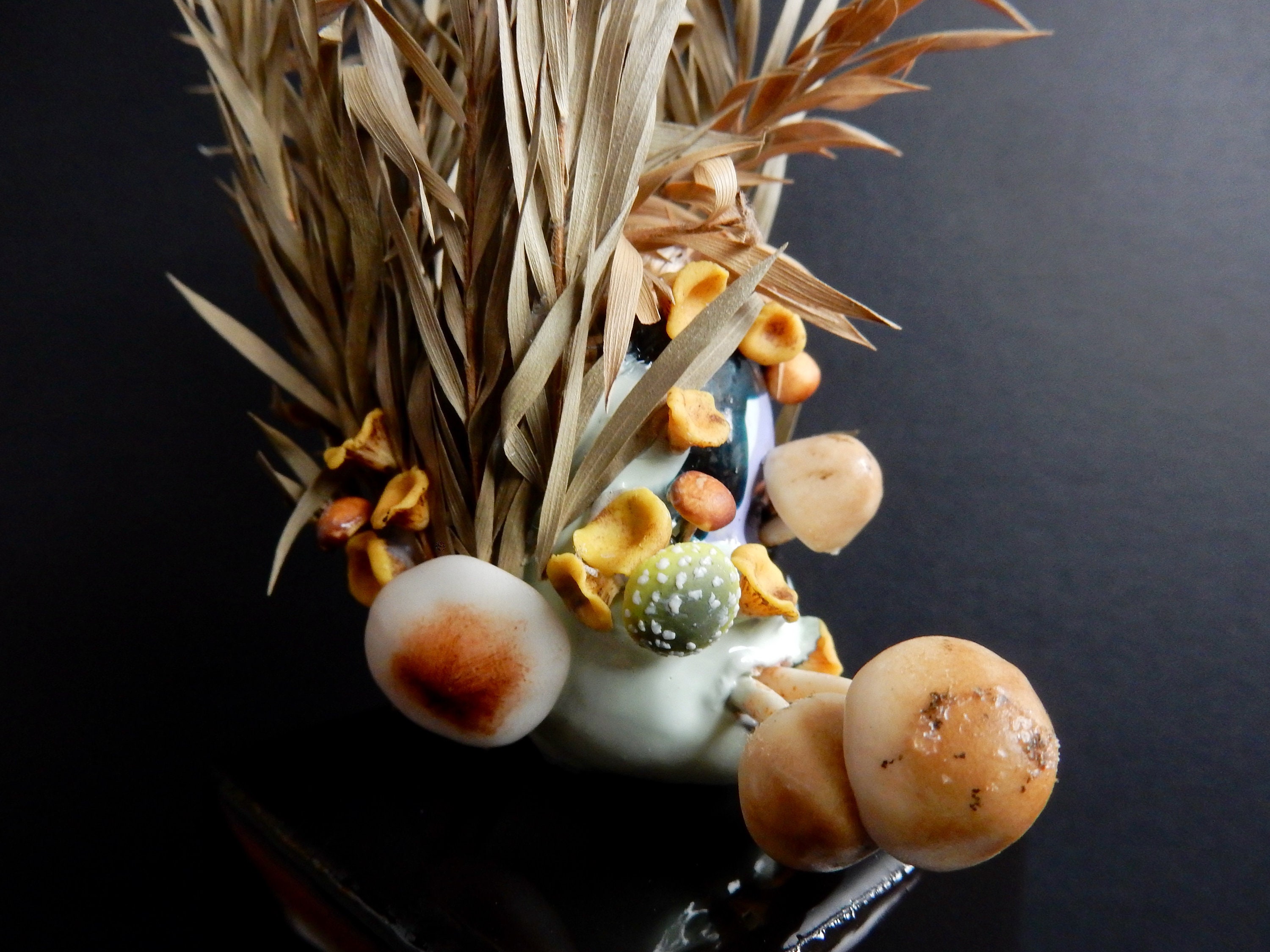 Scary Barbie Doll, Creepy Doll Head Figurine, Mushroom Sculpture ...