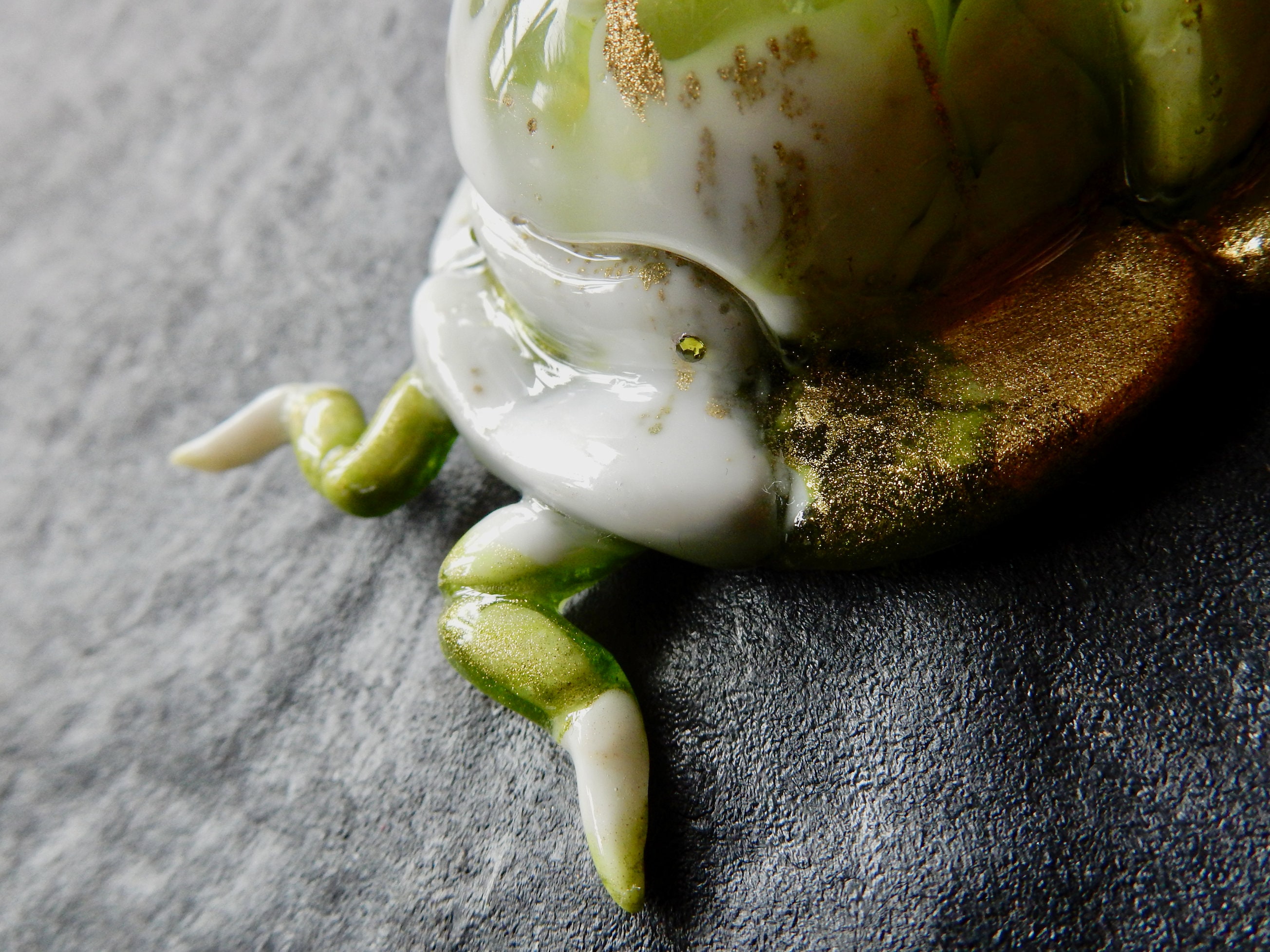 Prehnite Isopod Figurine Pill Bug Art Isopod Art Isopod - Etsy