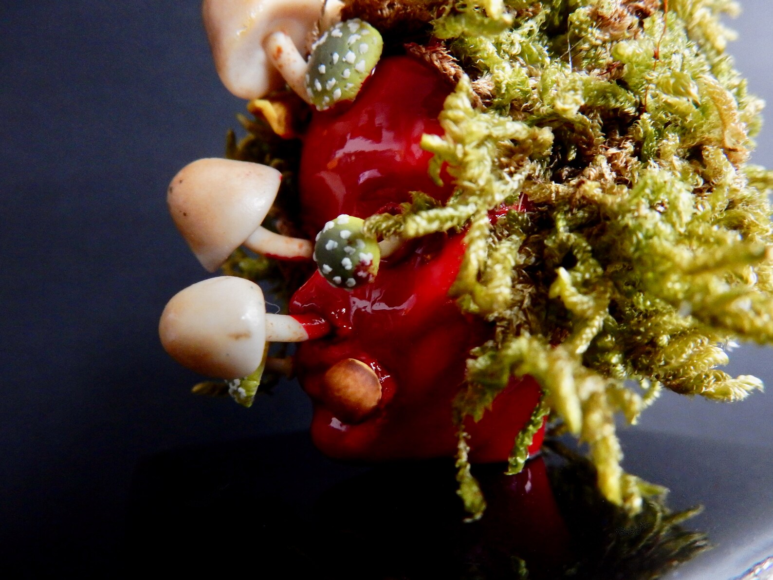 Mushroom Barbie, Creepy Barbie, Barbie Head Sculpture, Creepy Doll Head ...