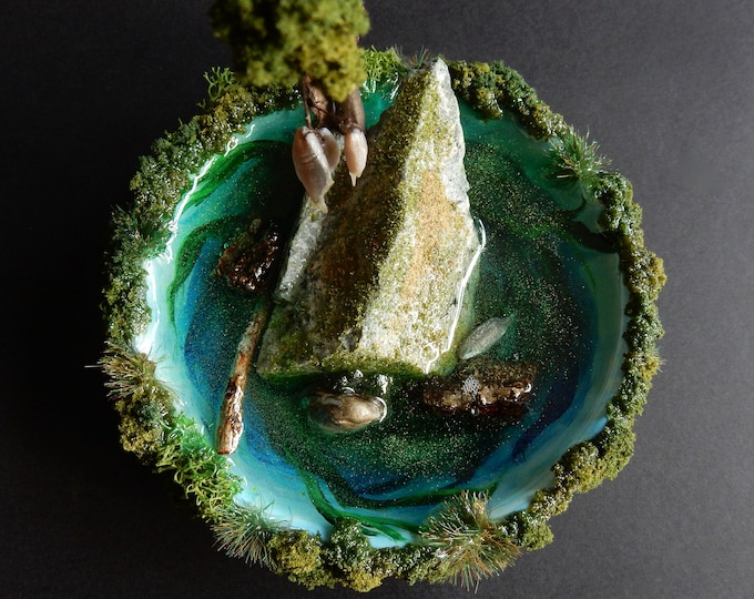 Lagoon Diorama, Fishing Diorama, Fairy Garden Fish, Fairy Pool, Pond ...