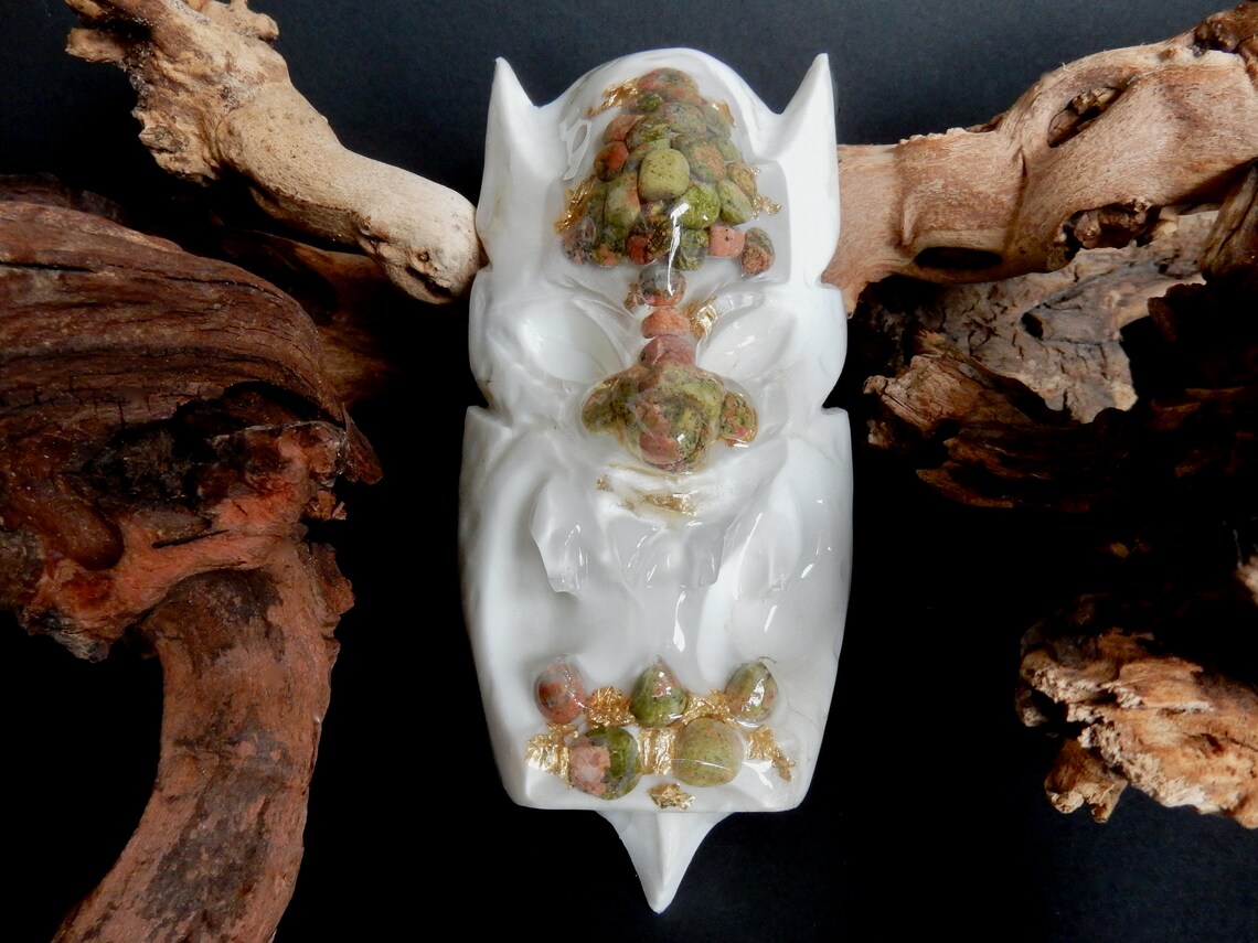 Filipino Mask Dragon Art Dragon Mask Altar Mask Unakite - Etsy