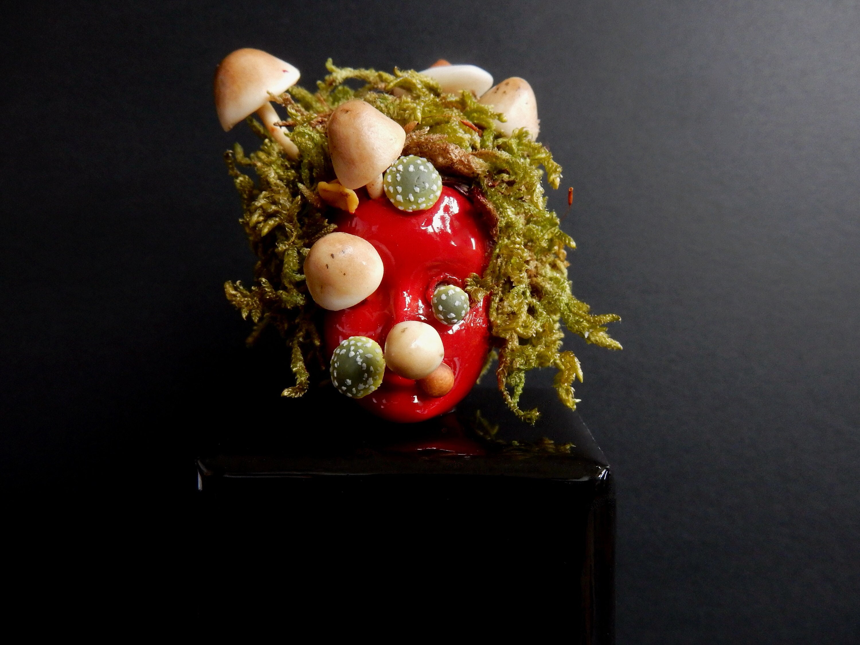 Mushroom Barbie, Creepy Barbie, Barbie Head Sculpture, Creepy Doll Head ...