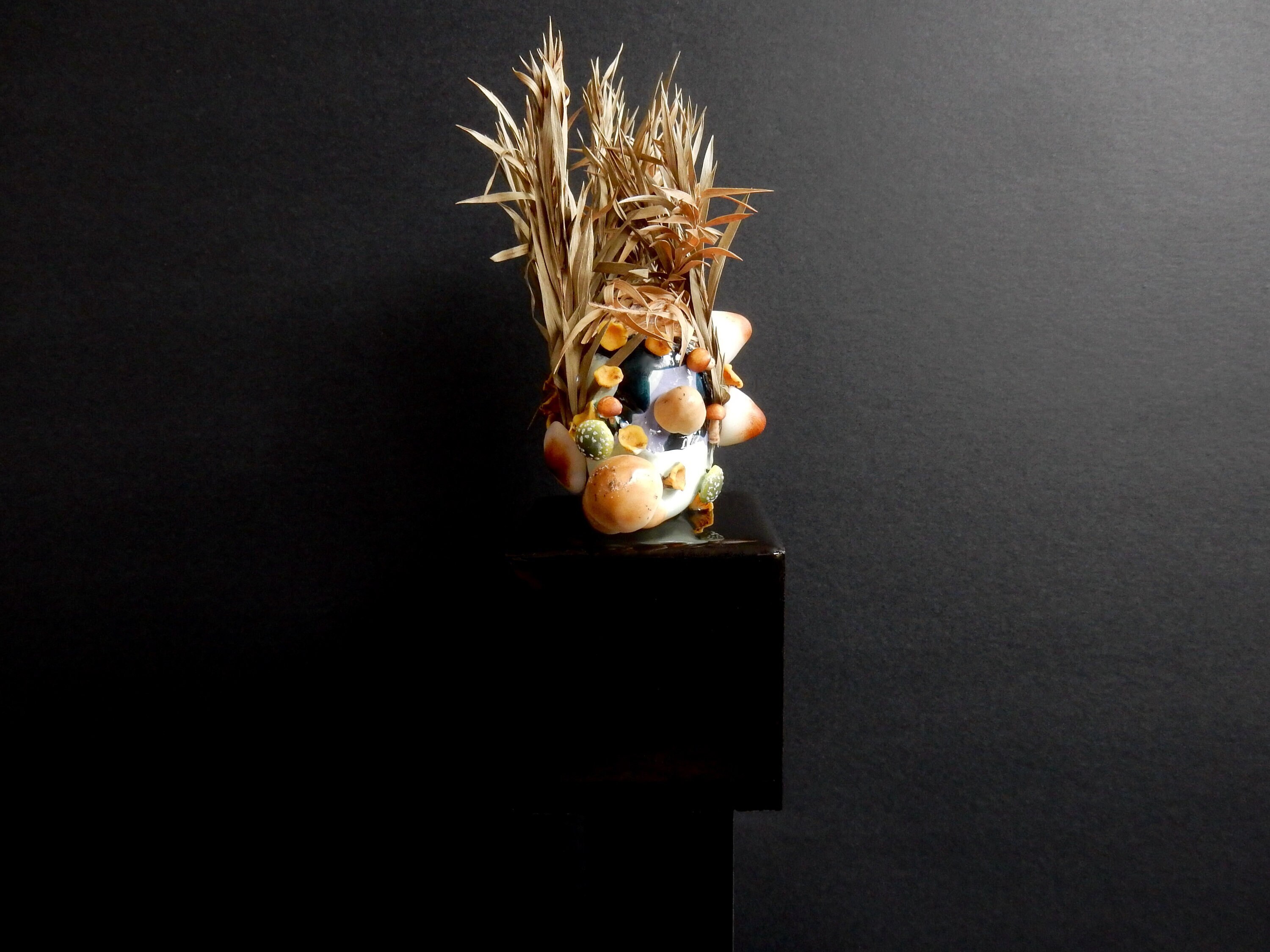 Scary Barbie Doll, Creepy Doll Head Figurine, Mushroom Sculpture ...