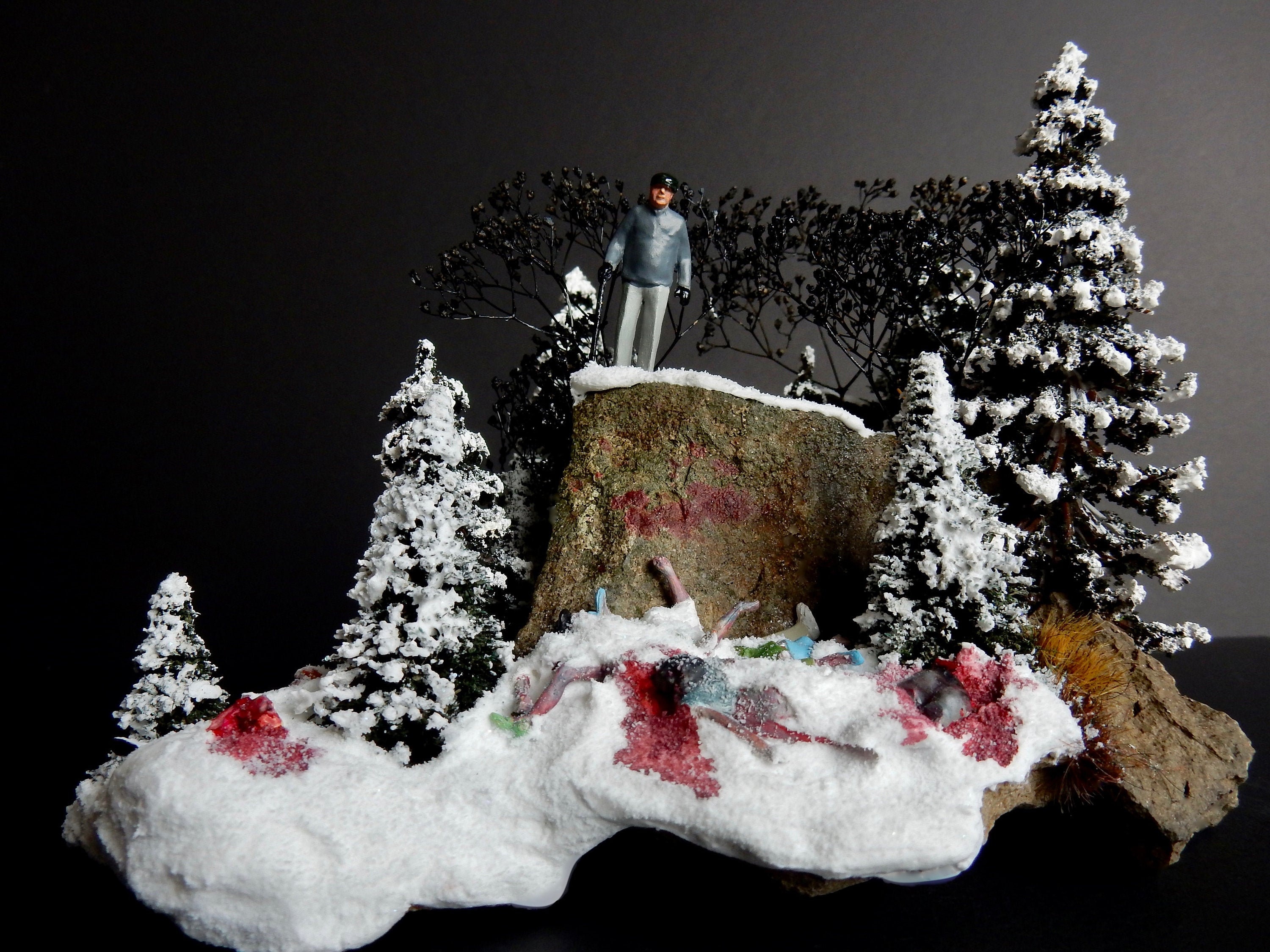 Serial Killer Diorama True Crime Snow Trees Snowy Forest - Etsy
