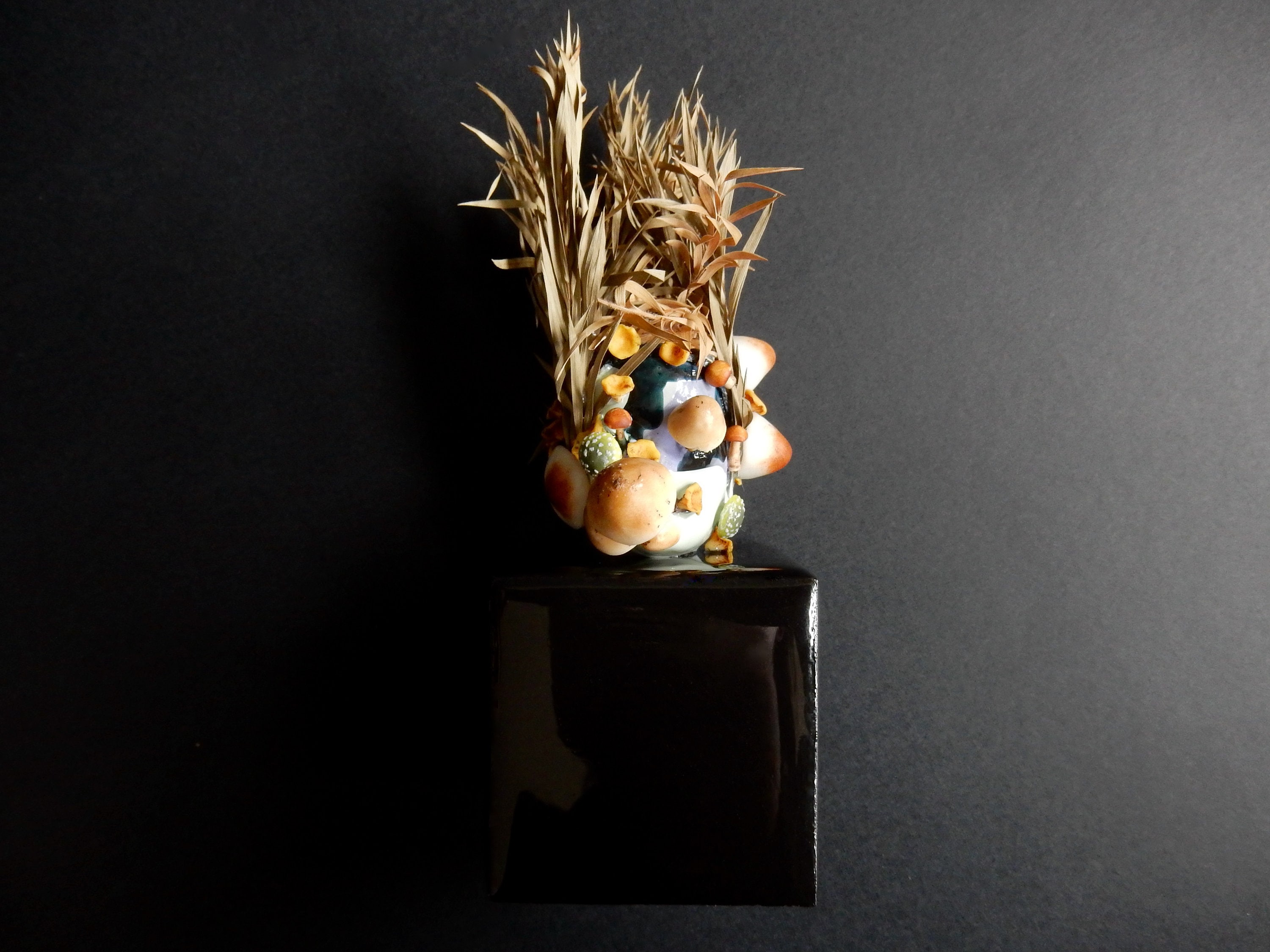 Scary Barbie Doll, Creepy Doll Head Figurine, Mushroom Sculpture ...