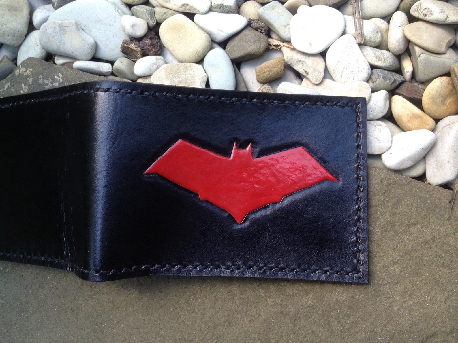 Red Hood Inspired Leather Handcrafted Wallet DC Universe | Etsy
