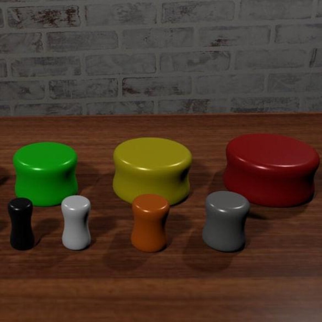 3D Printable Solid Ear Lobe Plugs STL - Etsy