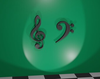 Bass Clef Art - Etsy