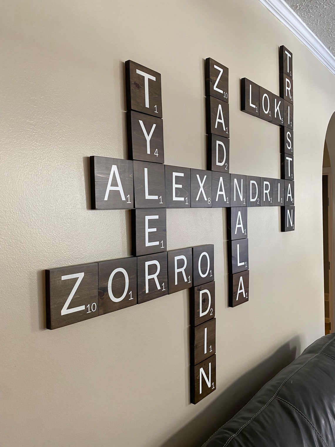 Large Scrabble Tiles Scrabble Letters Scrabble Tiles Wall - Etsy