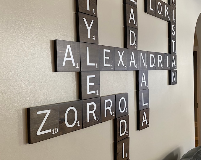 Large Scrabble Tiles , Scrabble Letters, Scrabble Tiles Wall Art ...