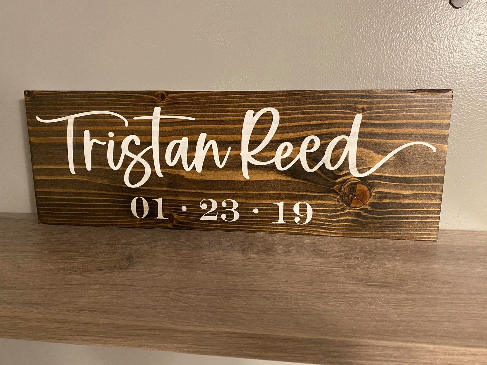 Custom Baby Name Wood Sign for Nursery Personalized Baby - Etsy